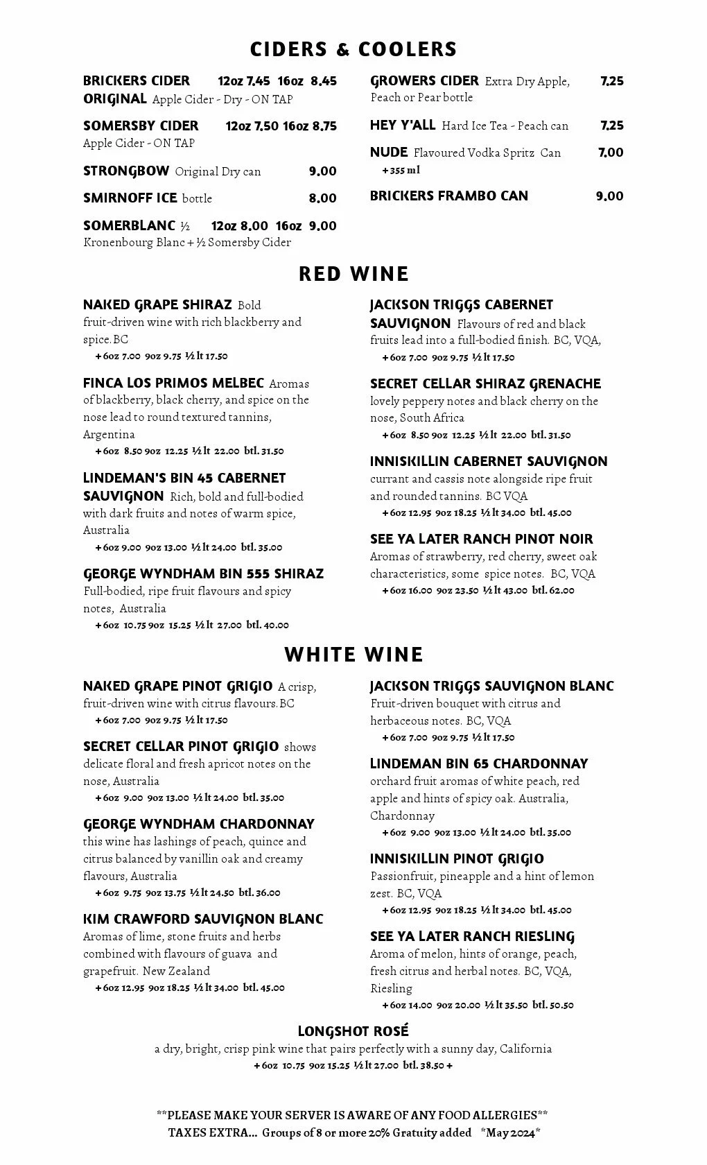 General 1 — The Lighthouse Pub