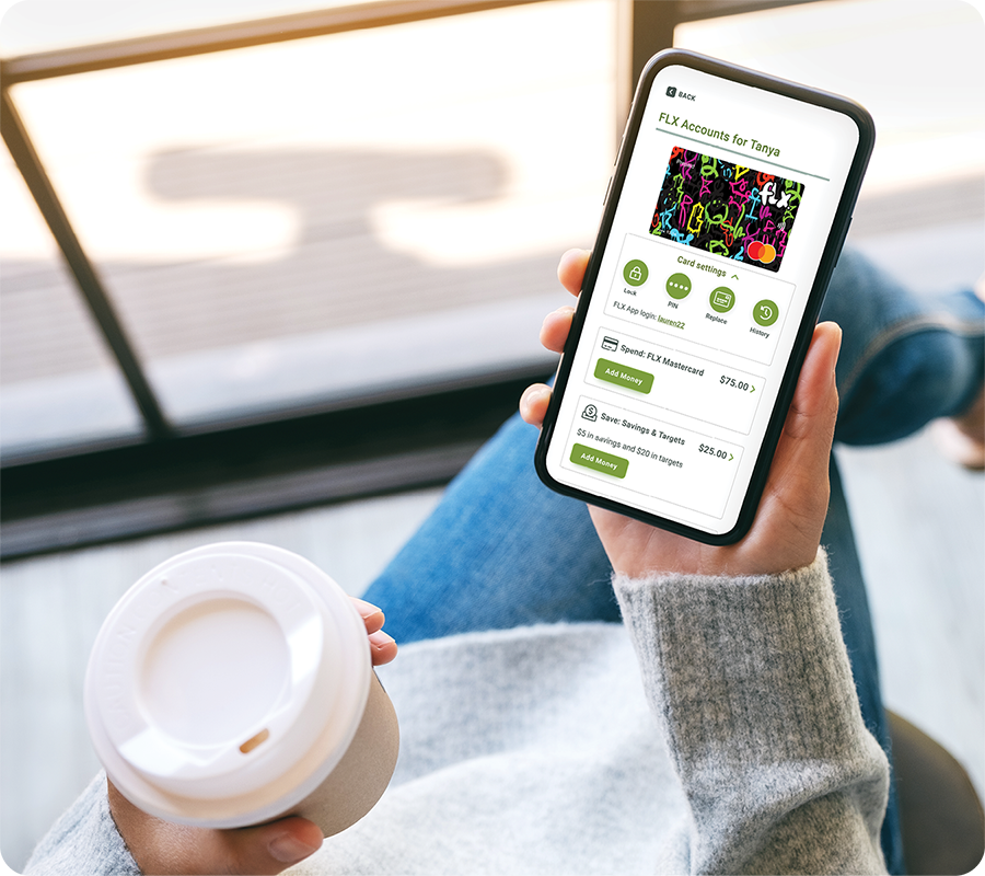 FLX Kids Debit Card and Savings App - Flexischools