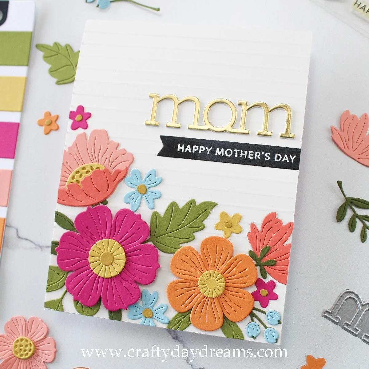 Spellbinders—Be Bold Blooms Hello Card — crafty daydreams