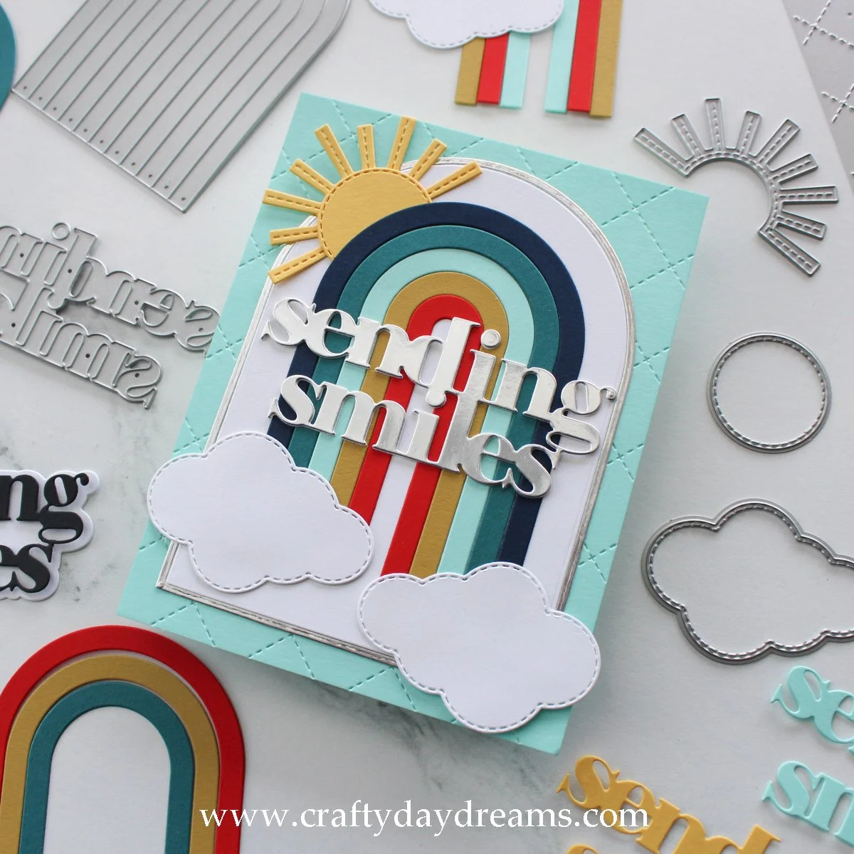 Concord & 9th—Sending Smiles Rainbow Card — crafty daydreams