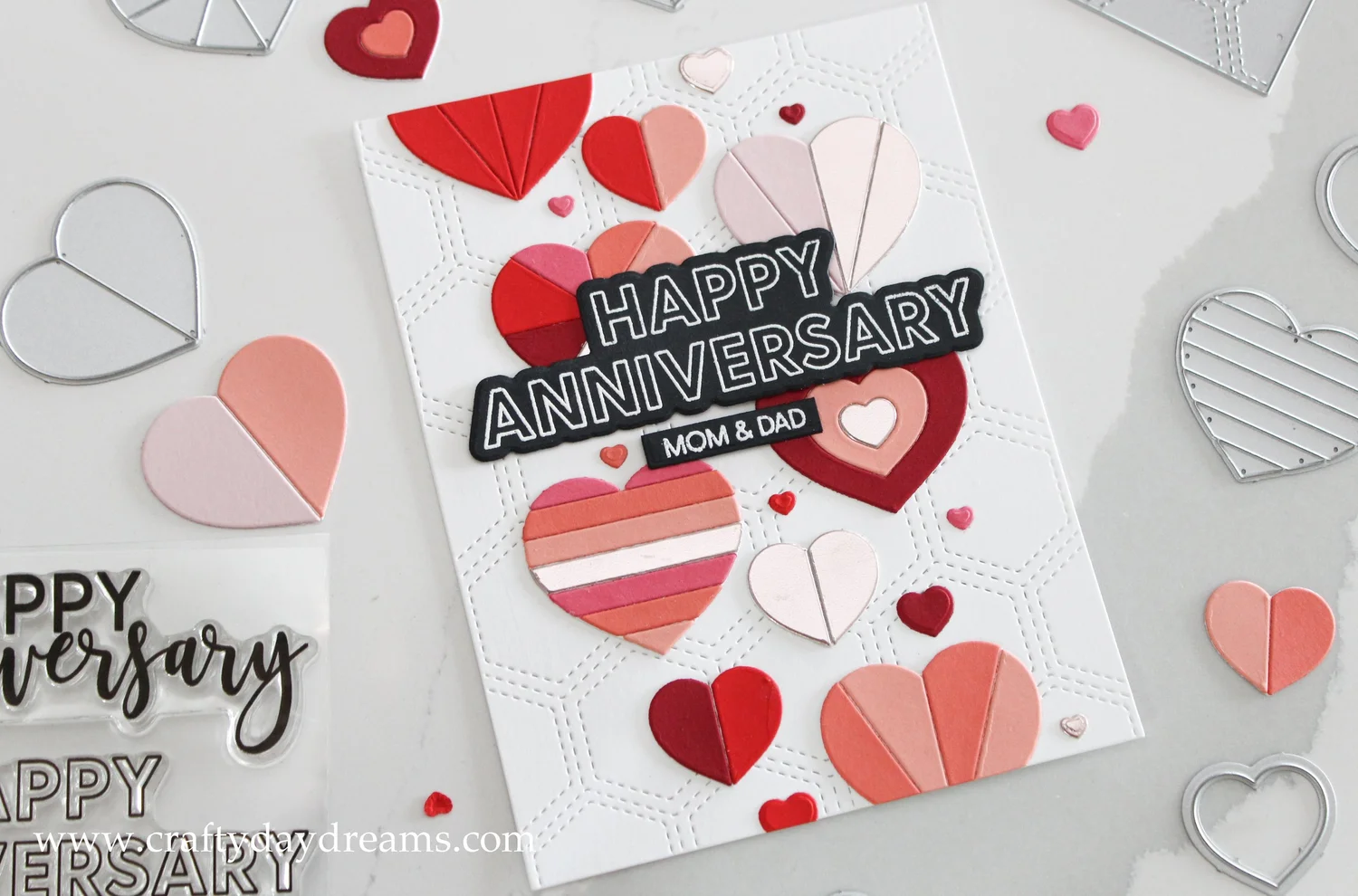 Simon Says Stamp—Geometric Builders Hearts Anniversary Card — crafty ...