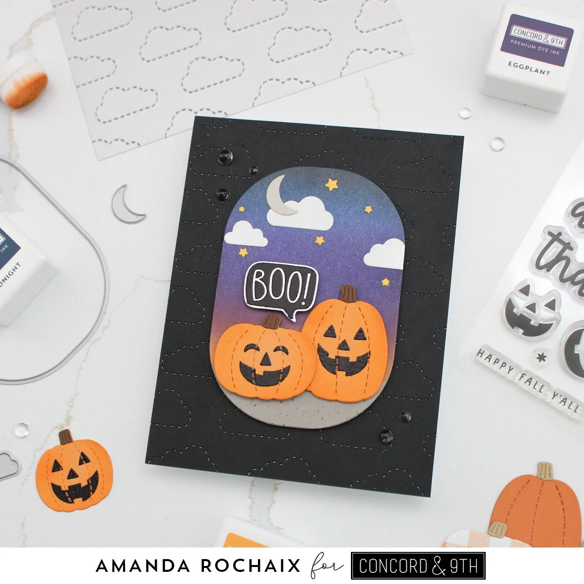 Concord & 9th— Playful Pumpkins Halloween Card — crafty daydreams