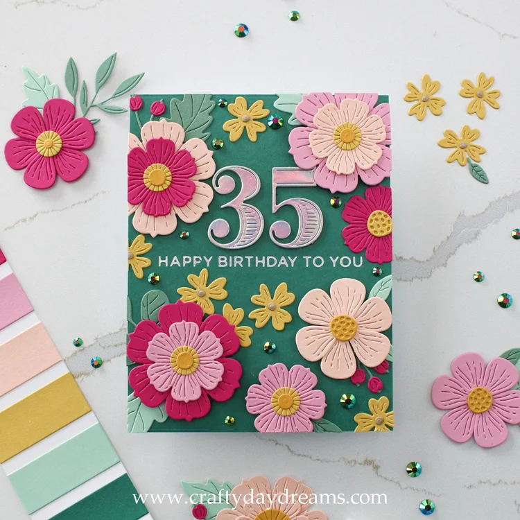 Spellbinders—More Club Blooms Birthday Cards! — crafty daydreams