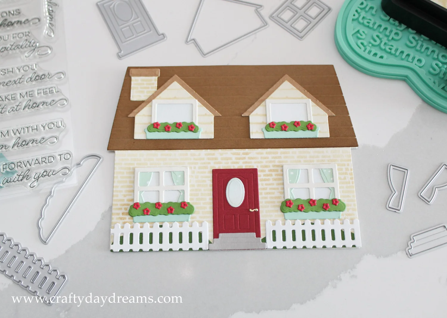 Honey Bee Stamps— New Home House Builder Card — crafty daydreams