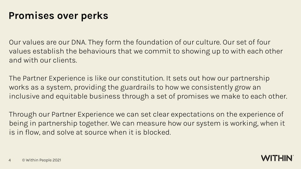 Within People Partner and Employee Experience — Within People