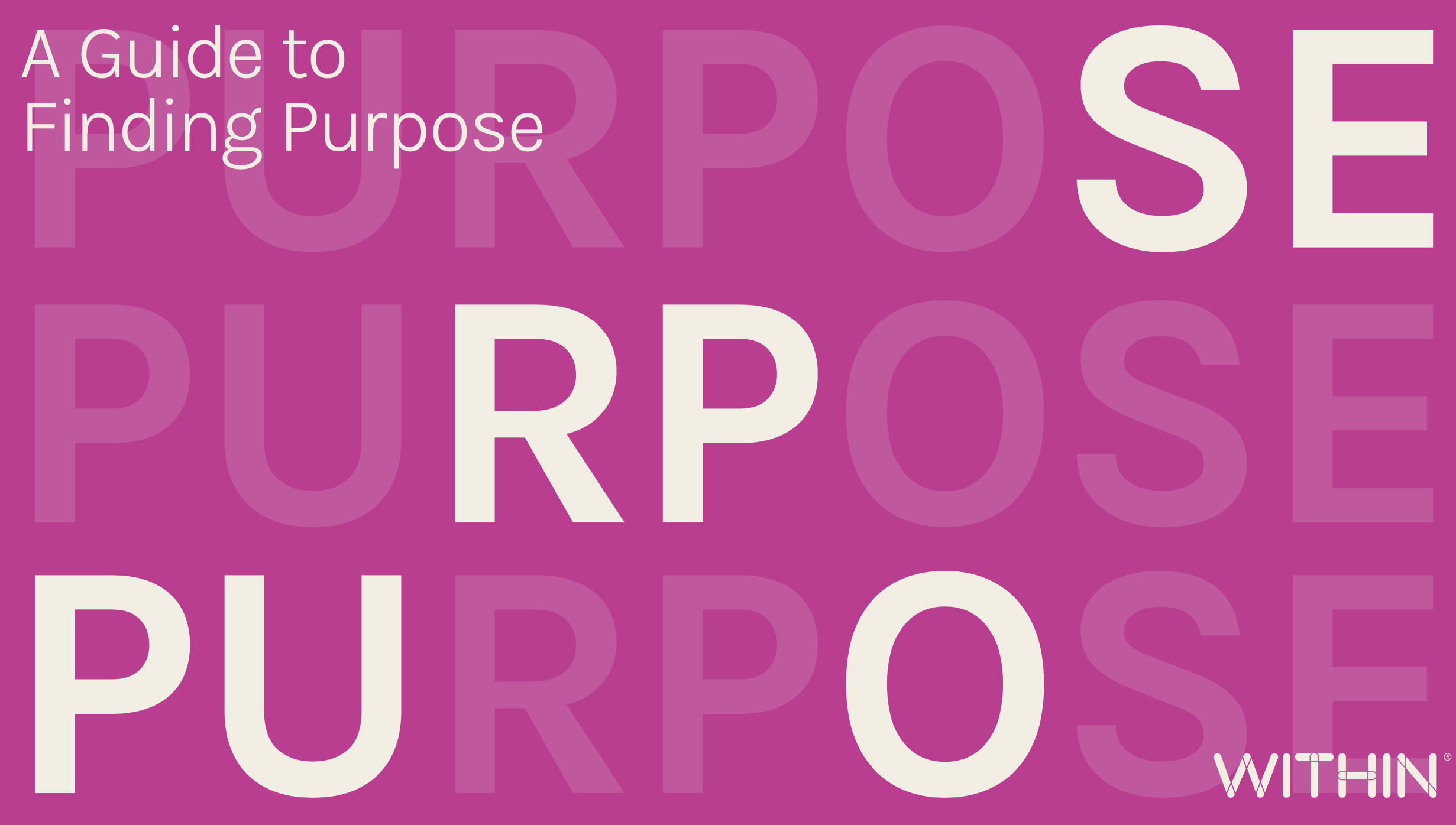 Within Way®: A Guide to Finding Purpose for Organizations — Within People
