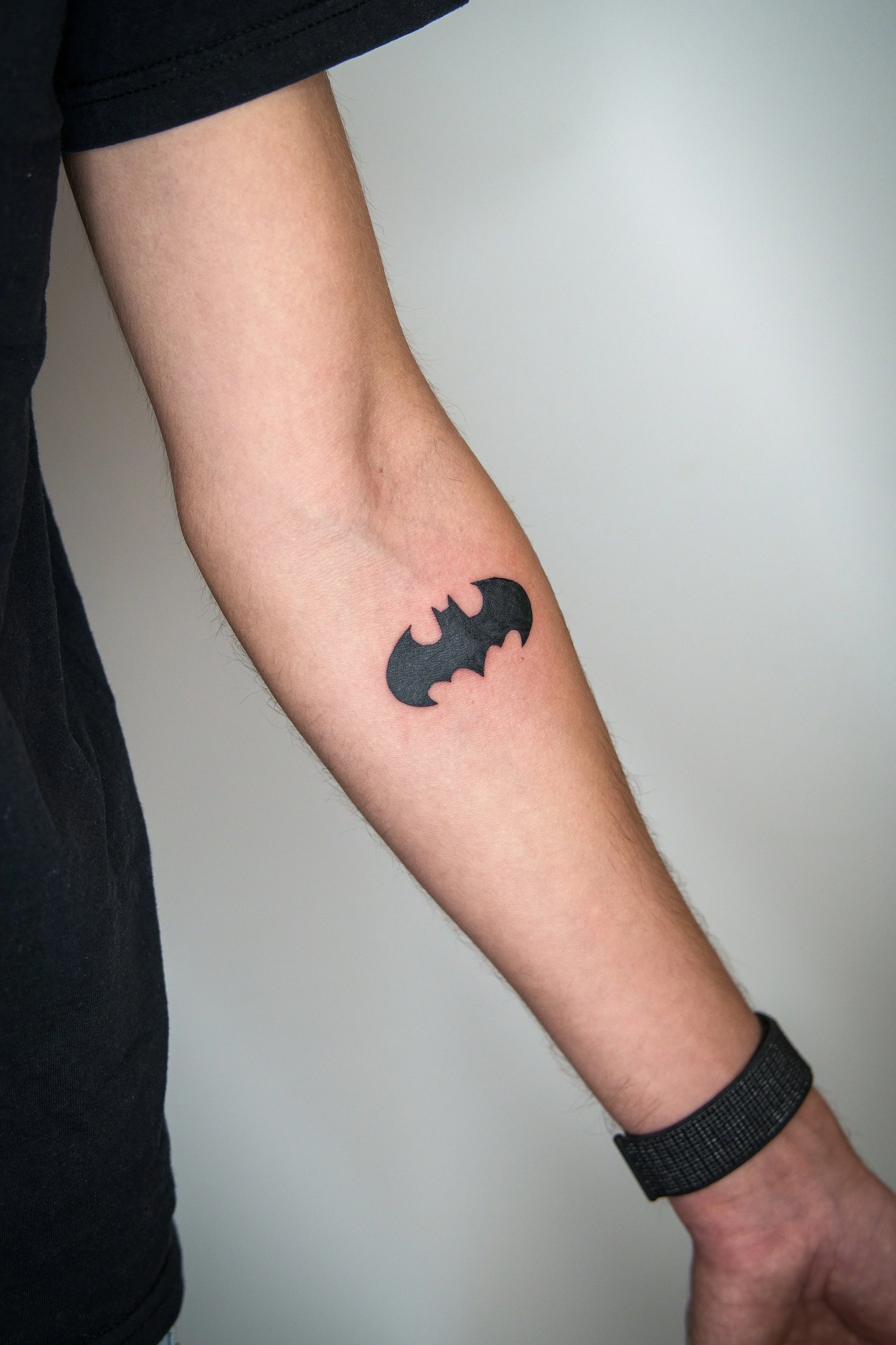 Batman Logo Tattoo Wrist