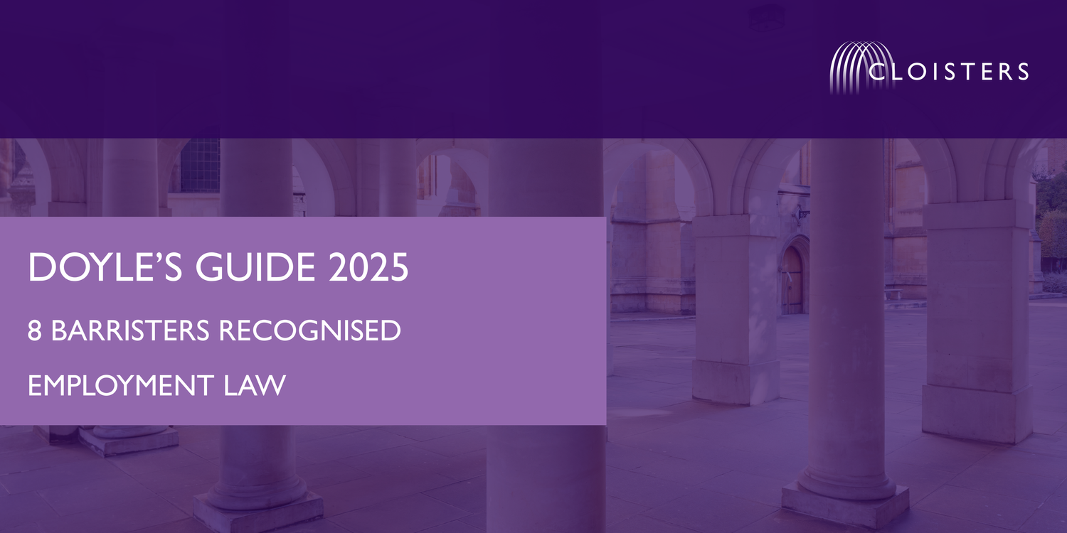 Cloisters Barristers Recognised in Doyle’s Guide 2025 — Cloisters