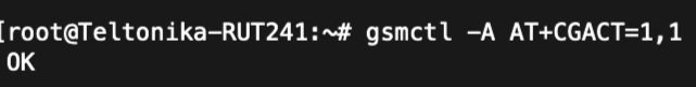 AT Commands: Router setup and Connectivity tests