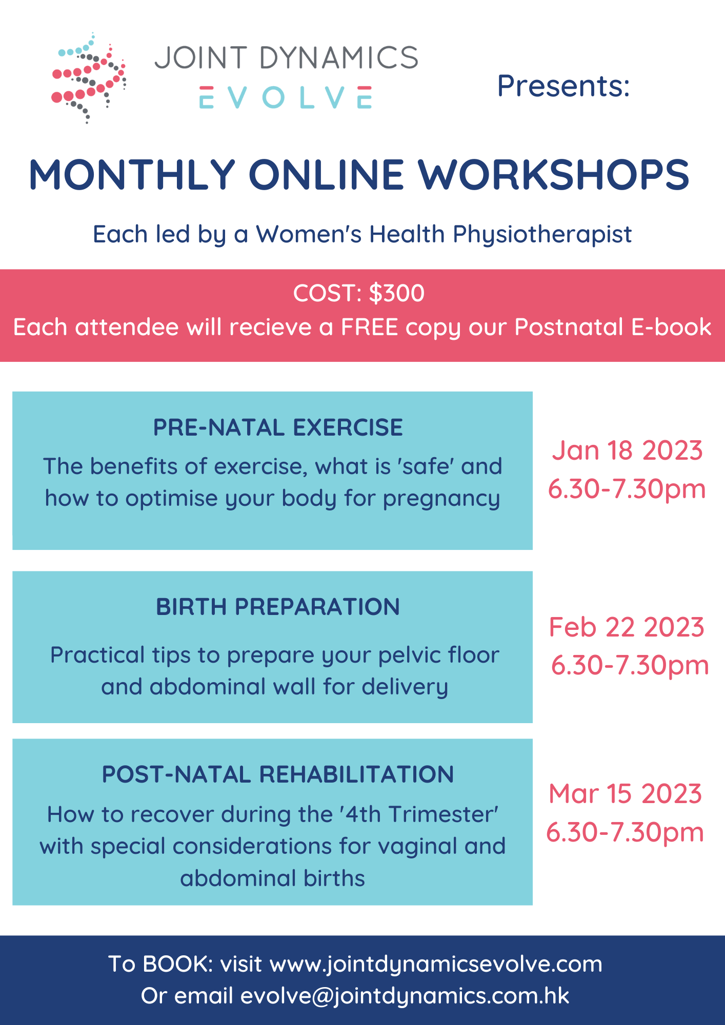 Events — Joint Dynamics Evolve