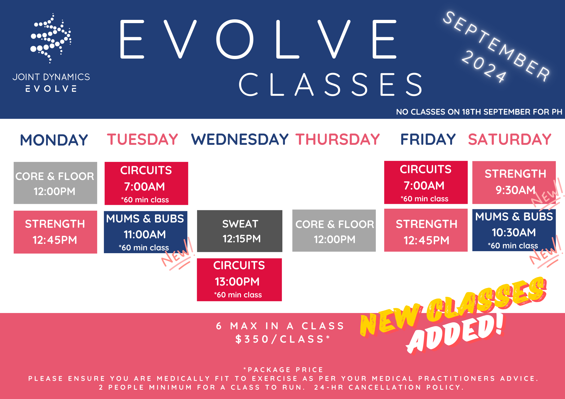 Group Classes — Joint Dynamics Evolve