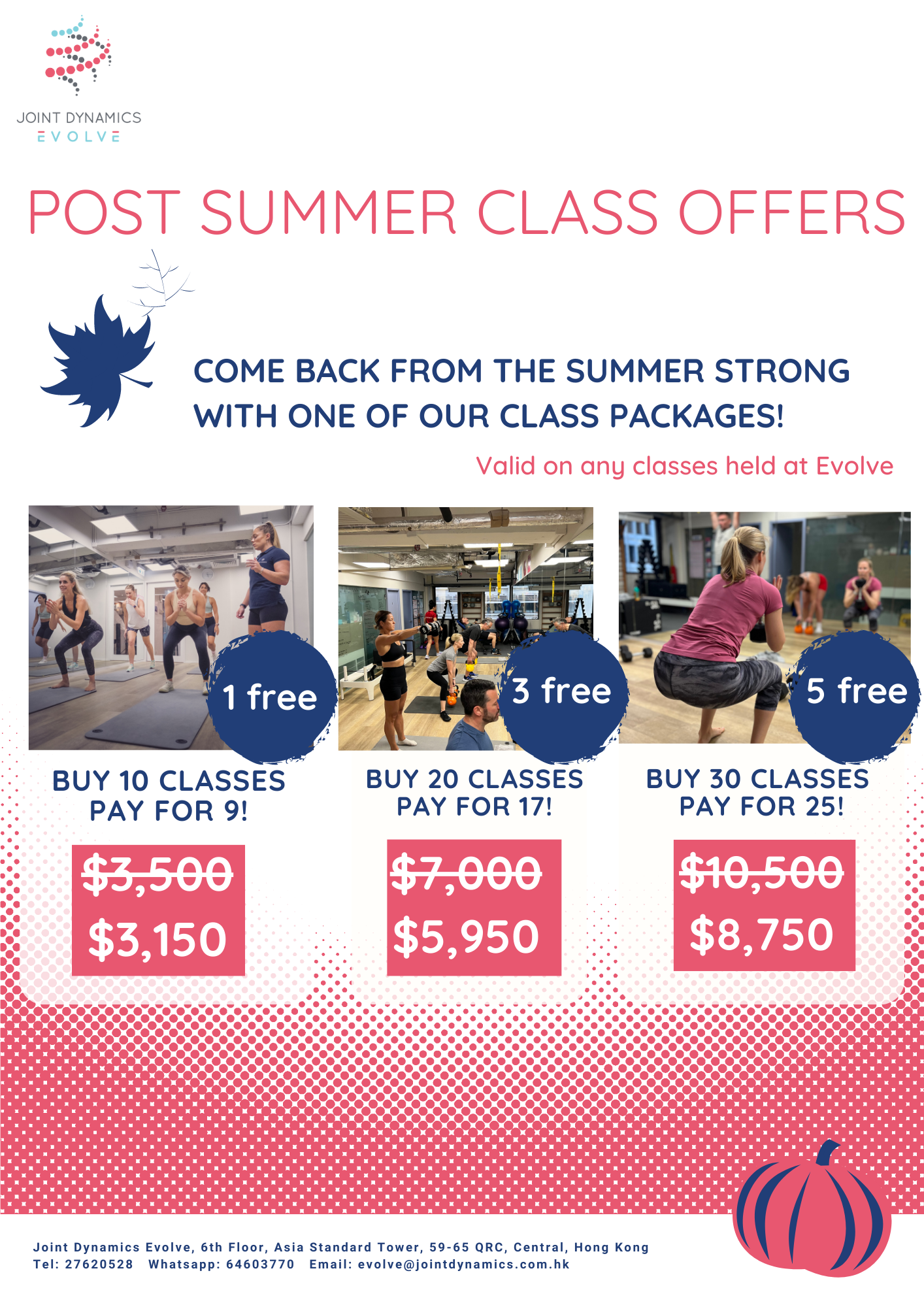 Group Classes — Joint Dynamics Evolve