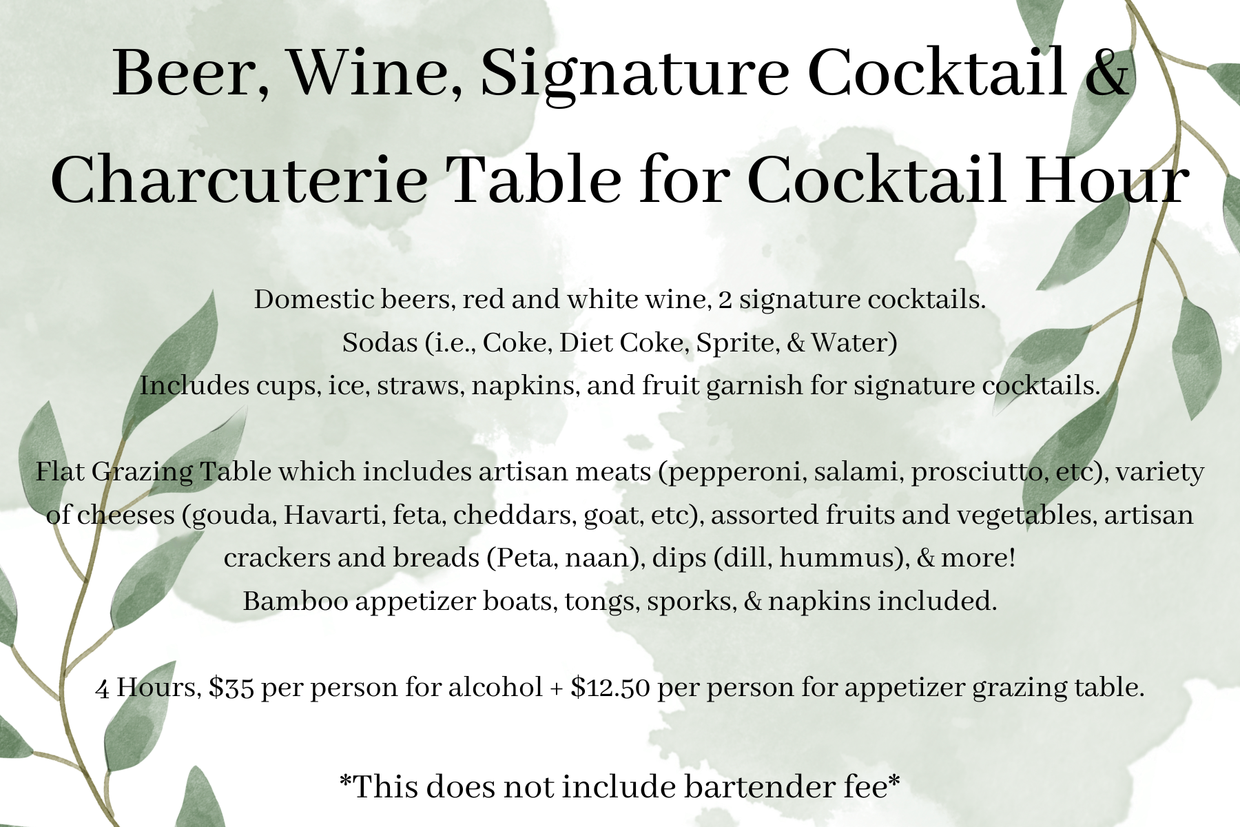 Signature Cocktails — The Tipsy Horse