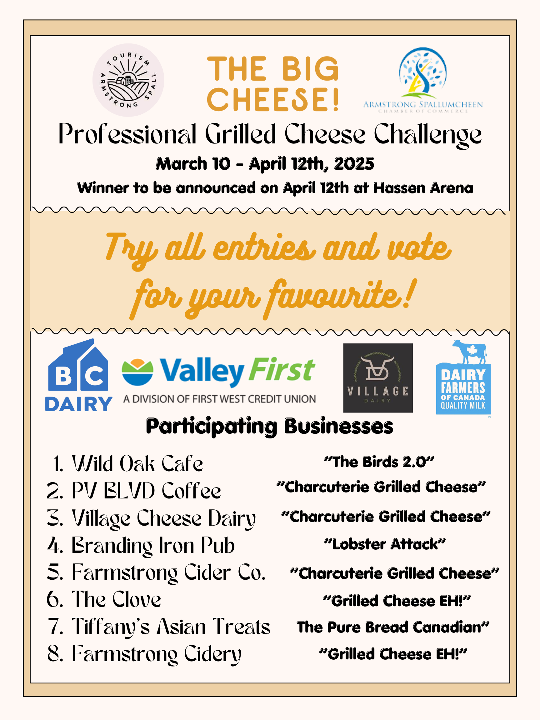 BIG CHEESE — Tourism Armstrong Spallumcheen