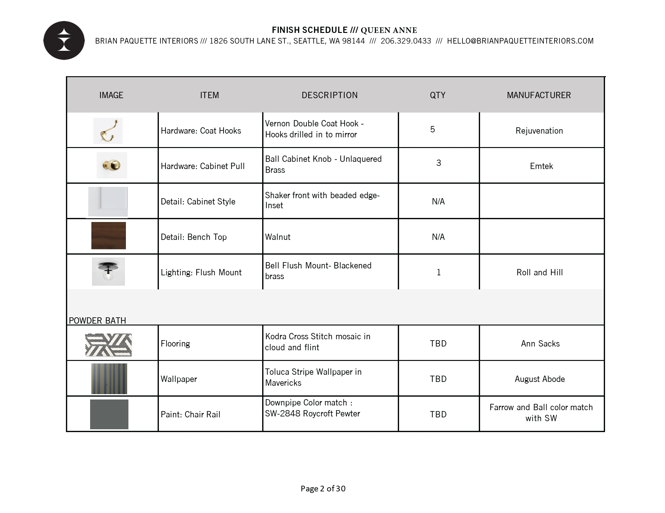 Brian Paquette Interiors — DESIGN PROCESS