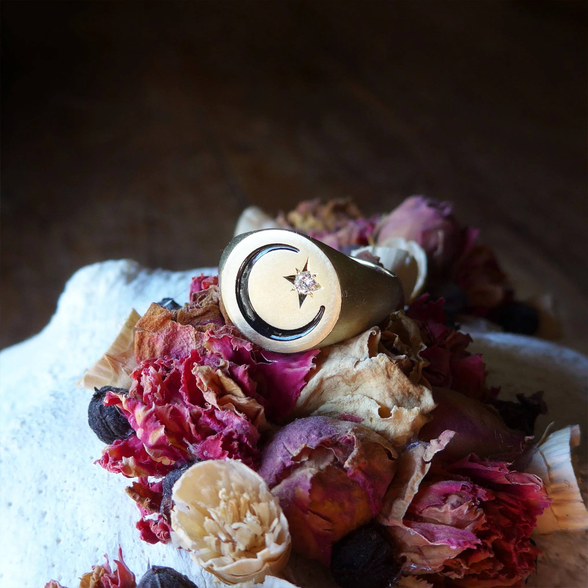 Magus Luna Enamel Ring — The Sacred Order