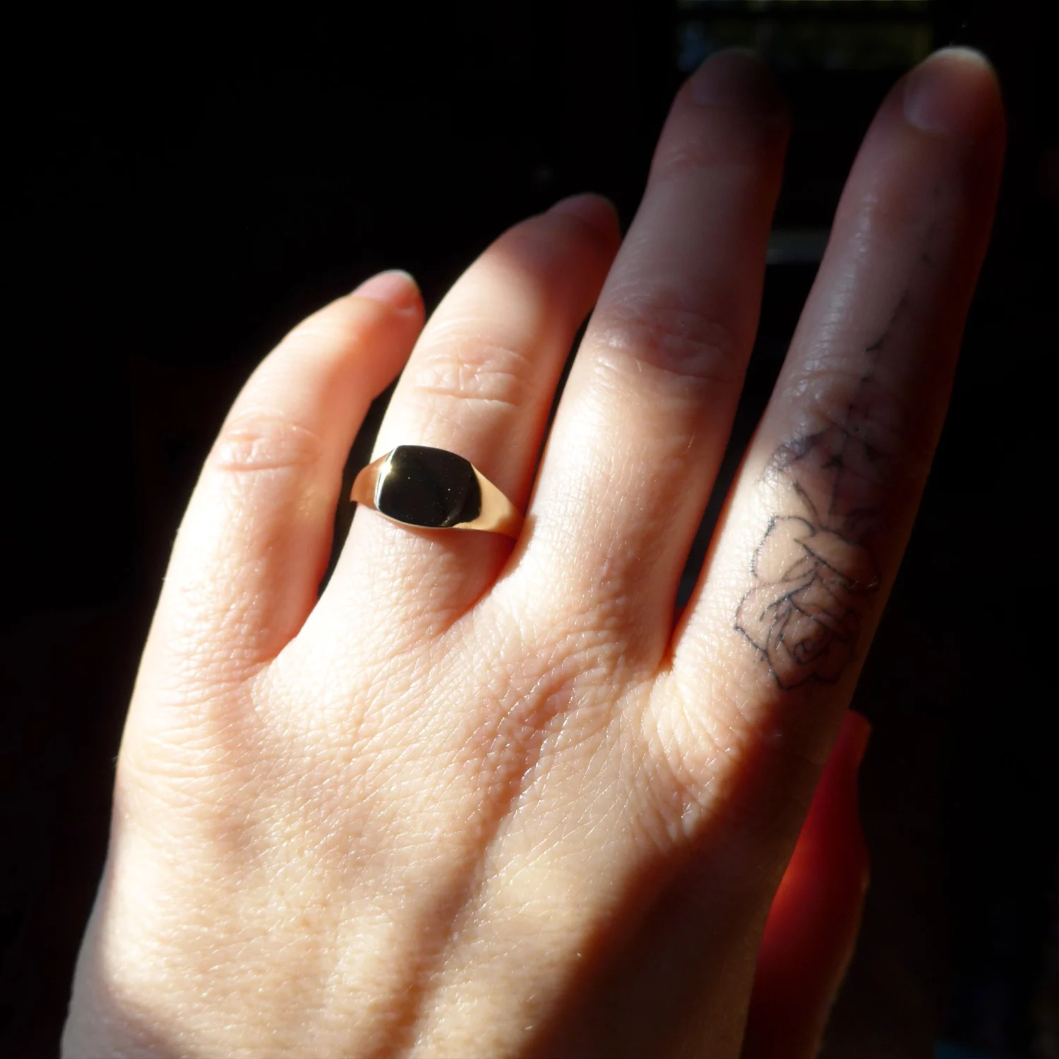 Vesper Bat Signet Ring — The Sacred Order
