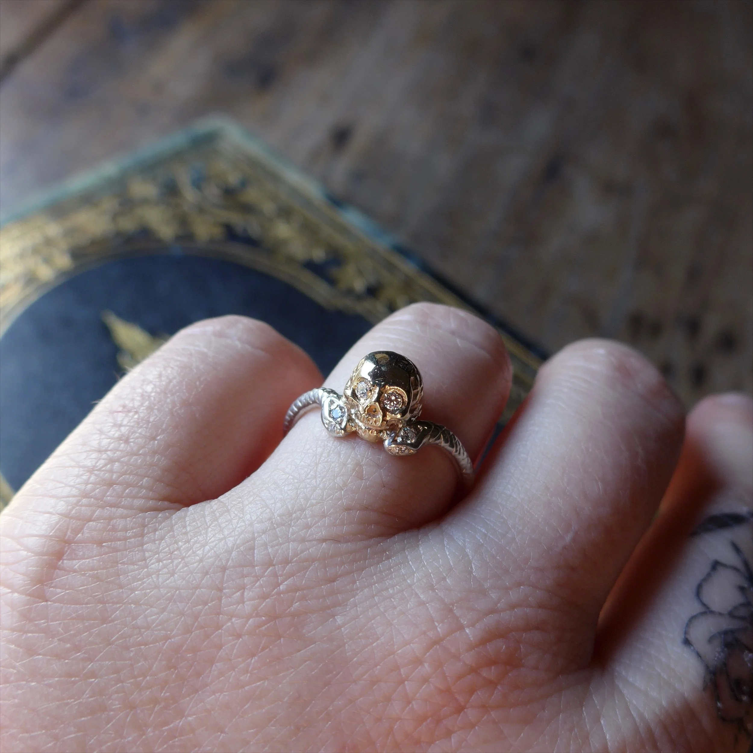Vesper Bat Signet Ring — The Sacred Order