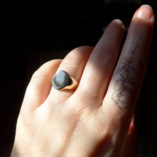 Vesper Bat Signet Ring — The Sacred Order