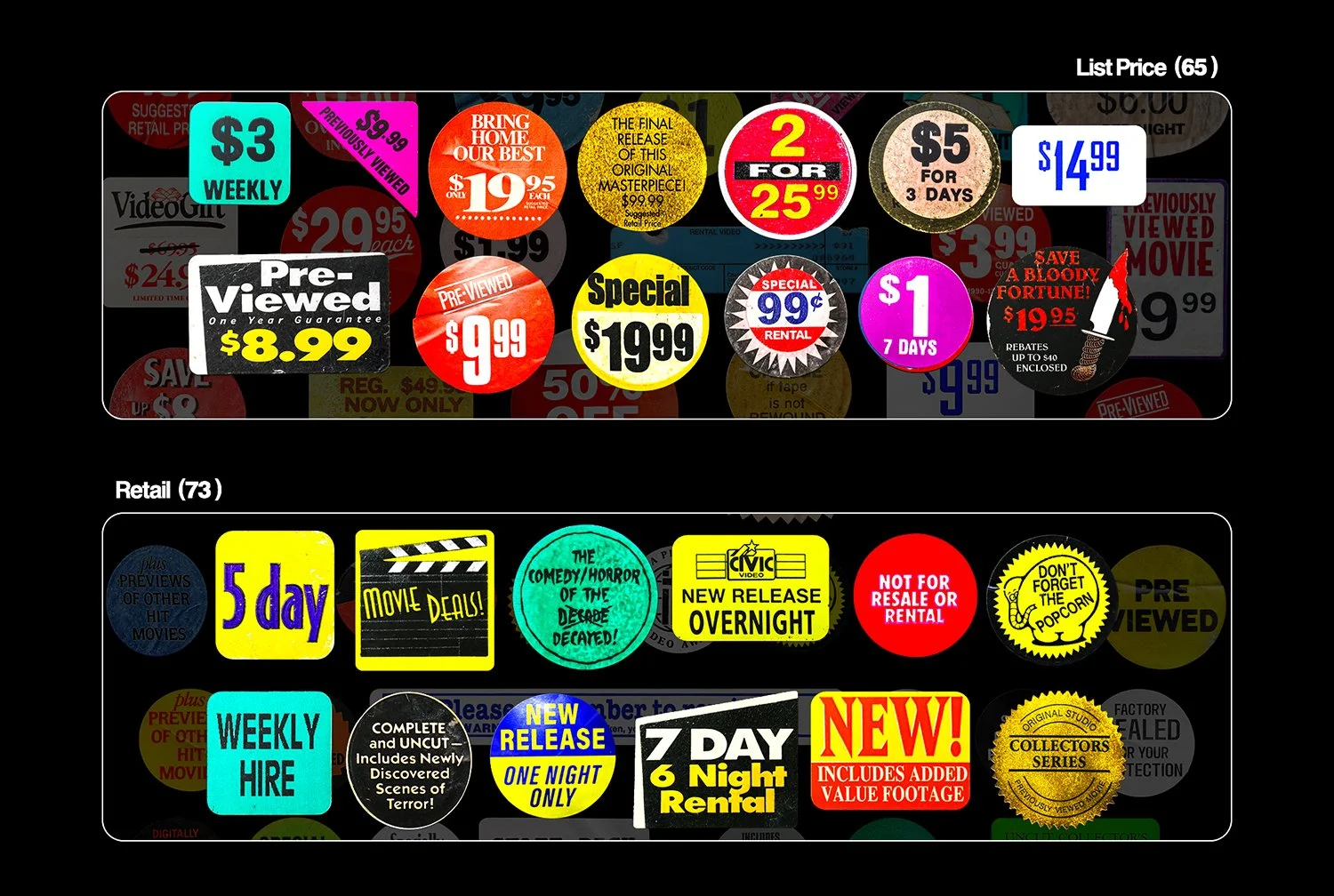 Vintage Sticker Pack — OFFTRACK OUTLET