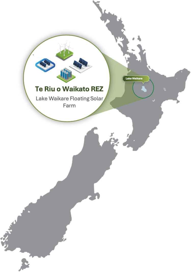 Lake Waikare Floating Solar — Kakariki