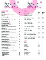 Menus — Sekushi On The Beach
