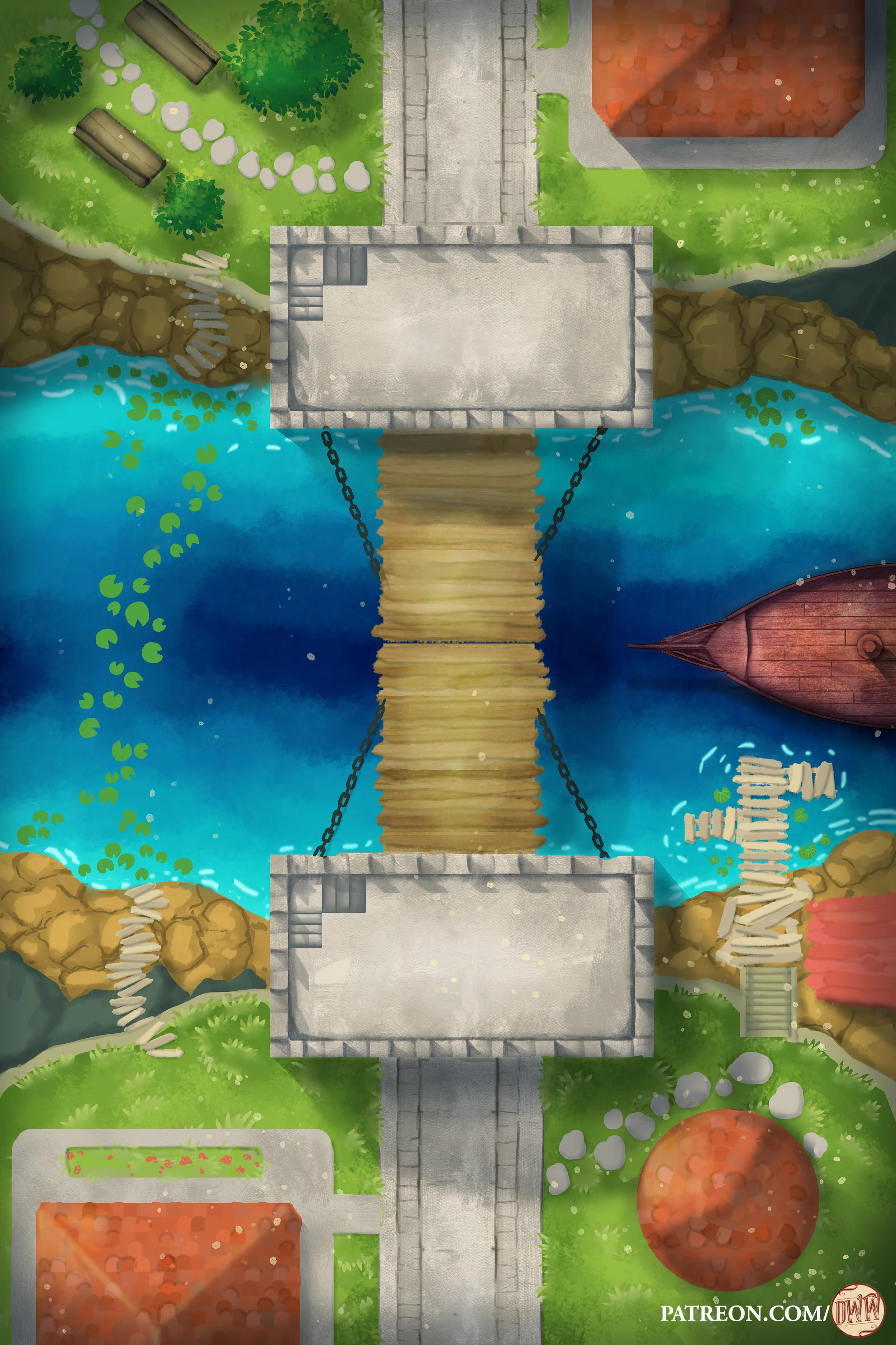 Potion / Alchemy Shop Battle Map — Domille's Wondrous Works