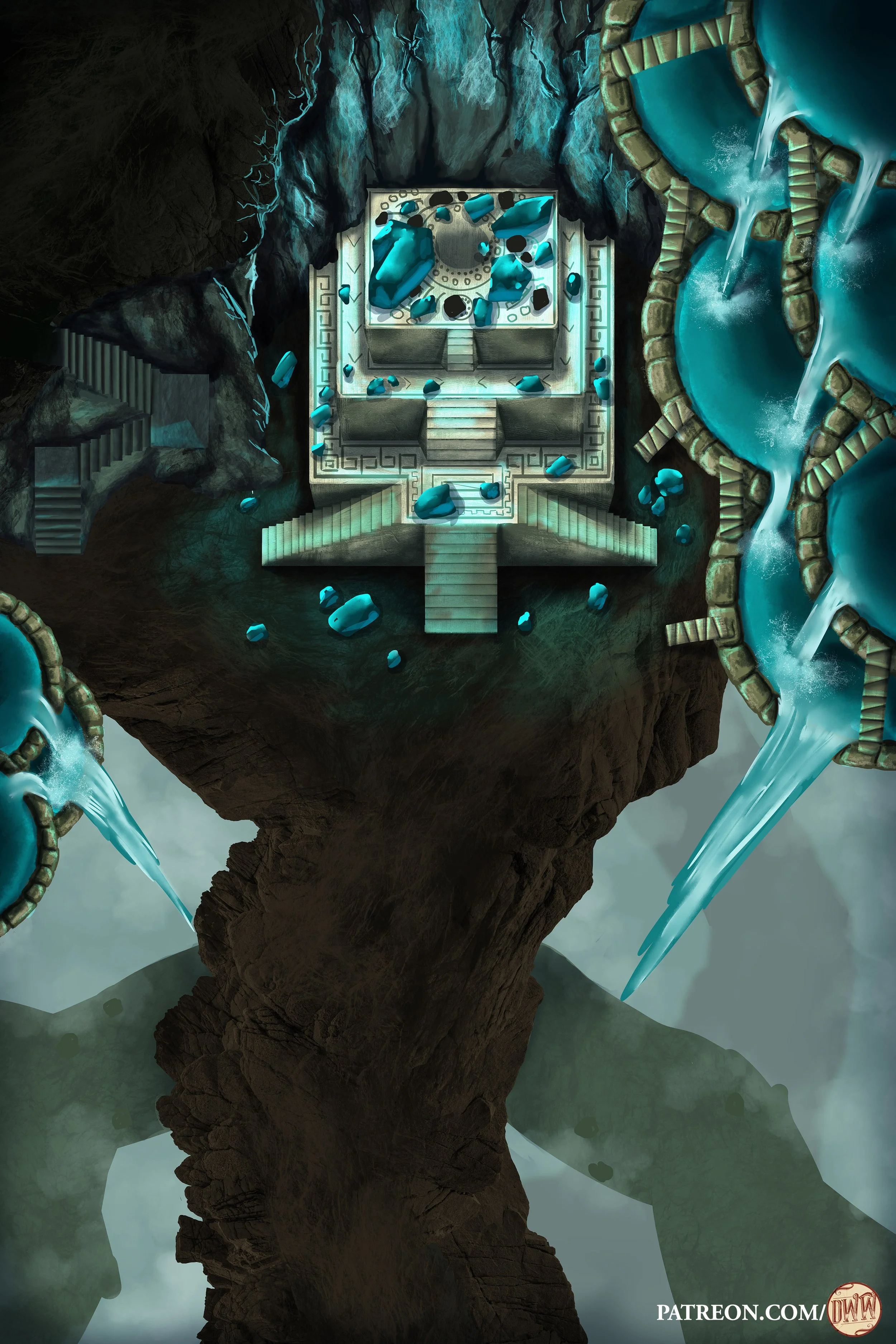 Avalanche Phased Battle Map — Domille's Wondrous Works