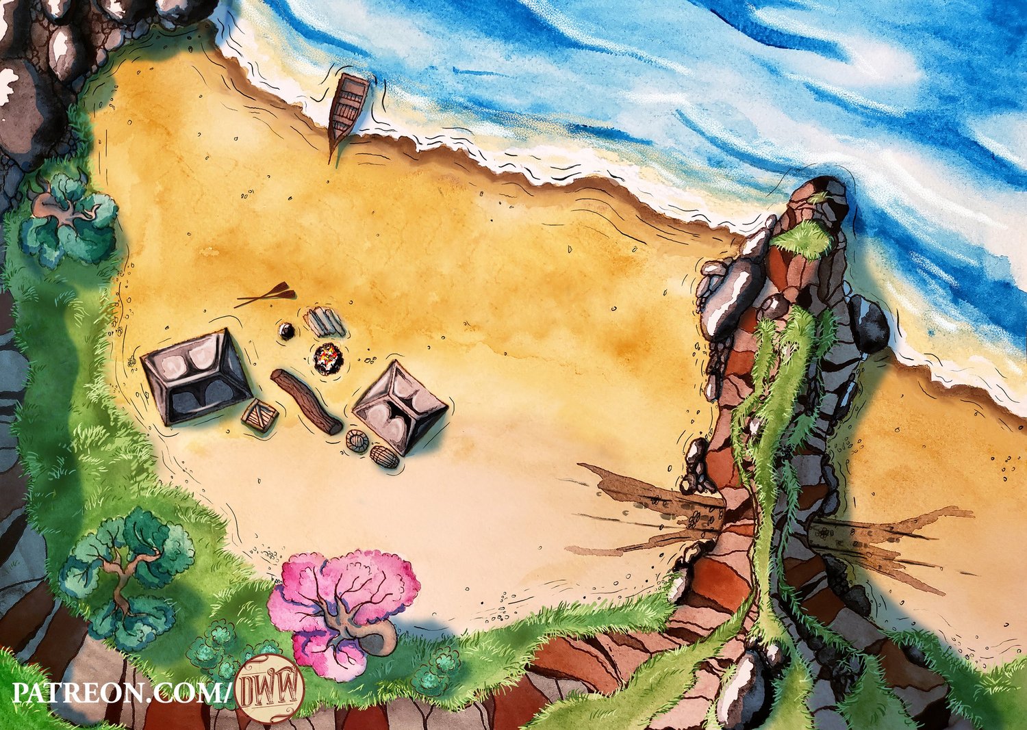 Avalanche Phased Battle Map — Domille's Wondrous Works