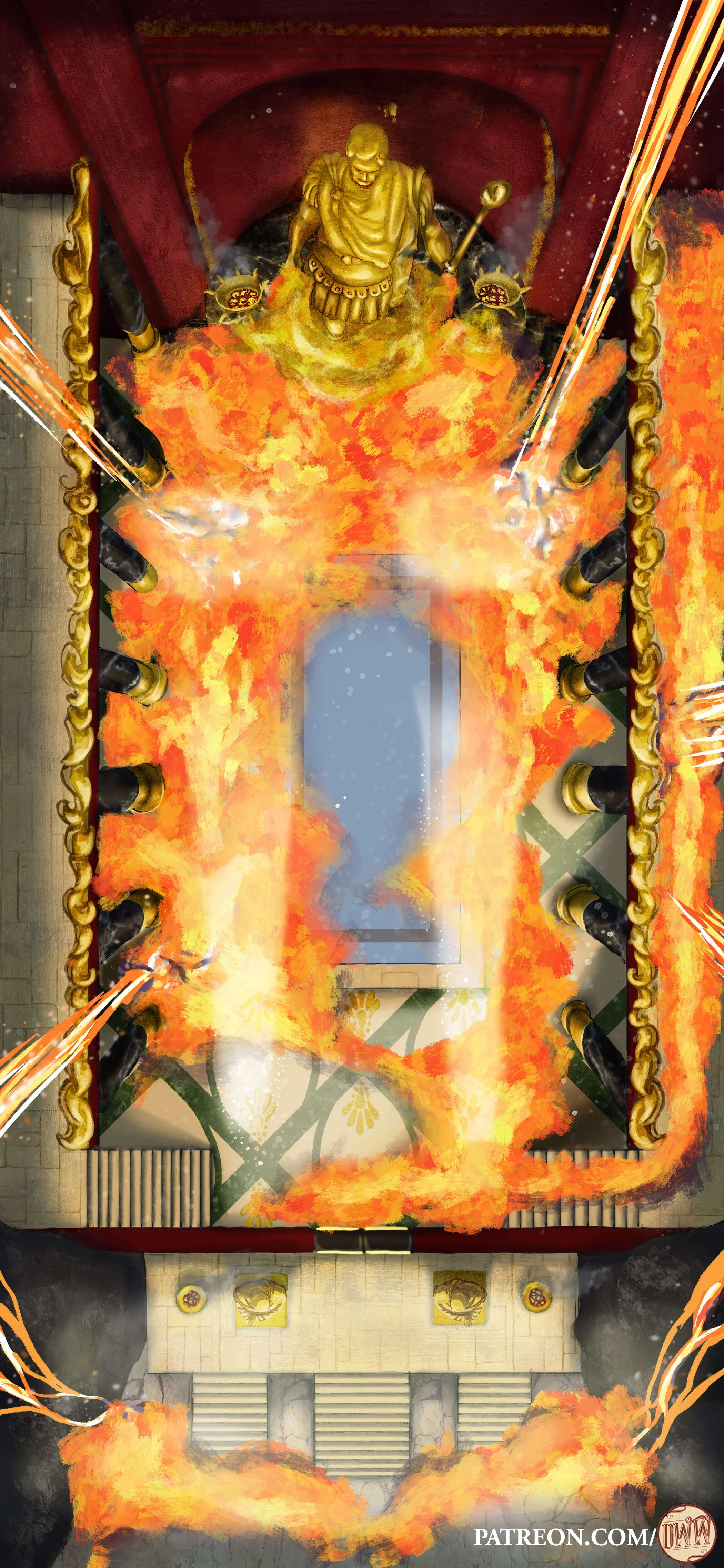 Royal Foyer Battle Map — Domille's Wondrous Works
