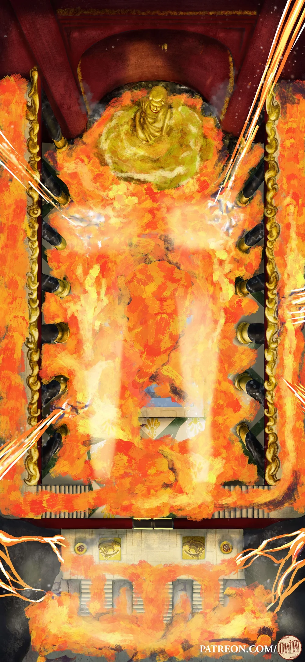 Royal Foyer Battle Map — Domille's Wondrous Works