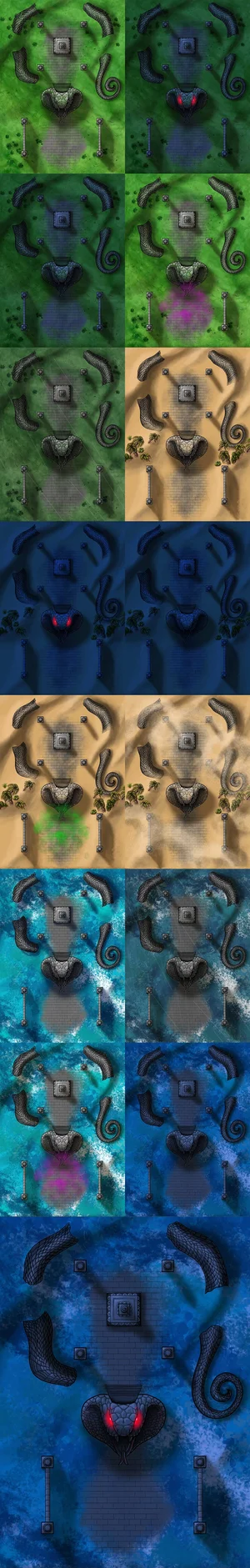 Water Arena Phased Battle Map — Domille's Wondrous Works