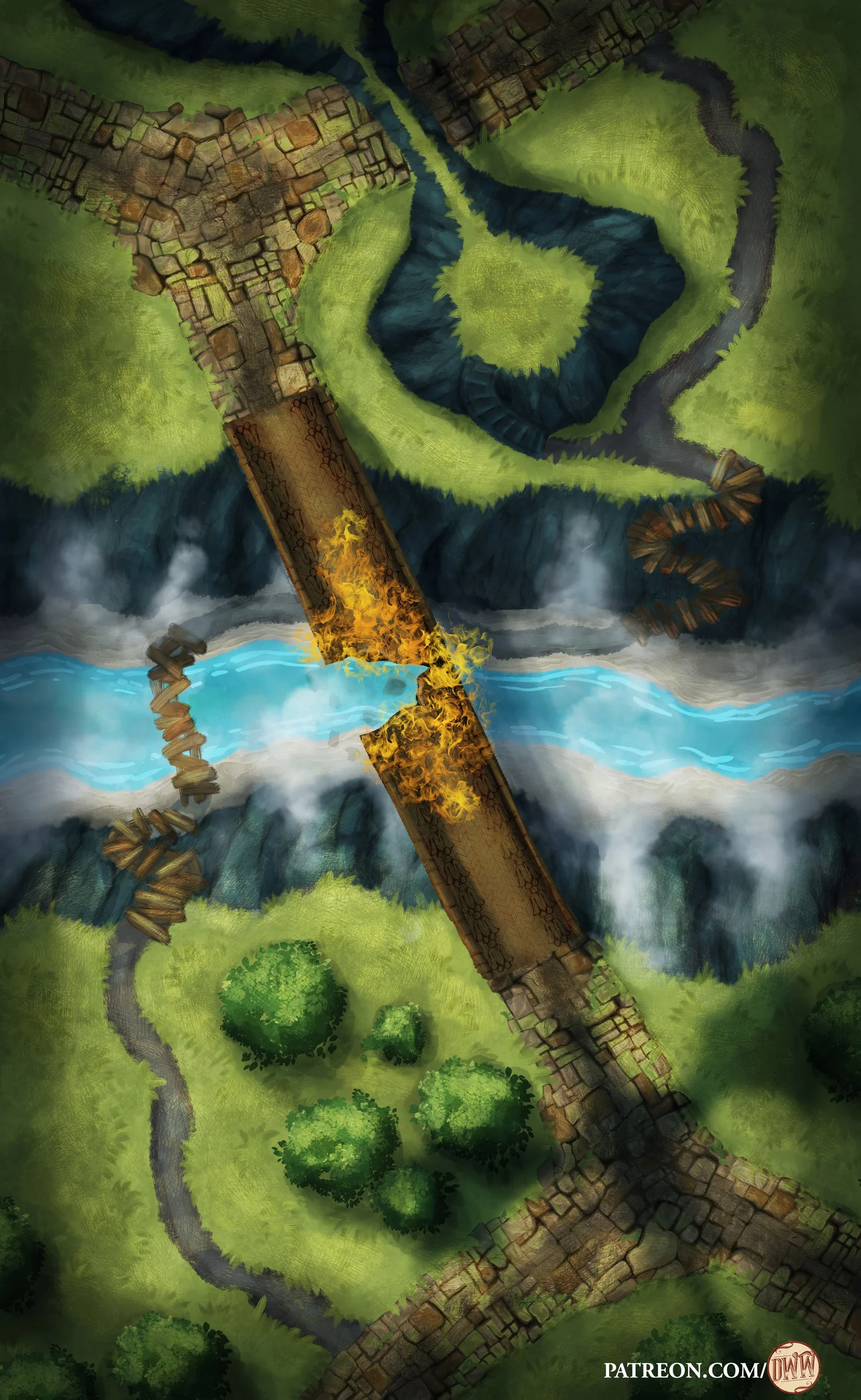 Dragon Skull Battle Map — Domille's Wondrous Works