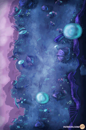 Fey River Battle Map - Fey Meadow Continued — Domille's Wondrous Works