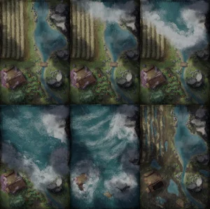 Lava Lakes Forest Battle Map — Domille's Wondrous Works