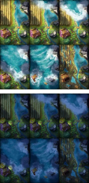 Lava Lakes Forest Battle Map — Domille's Wondrous Works