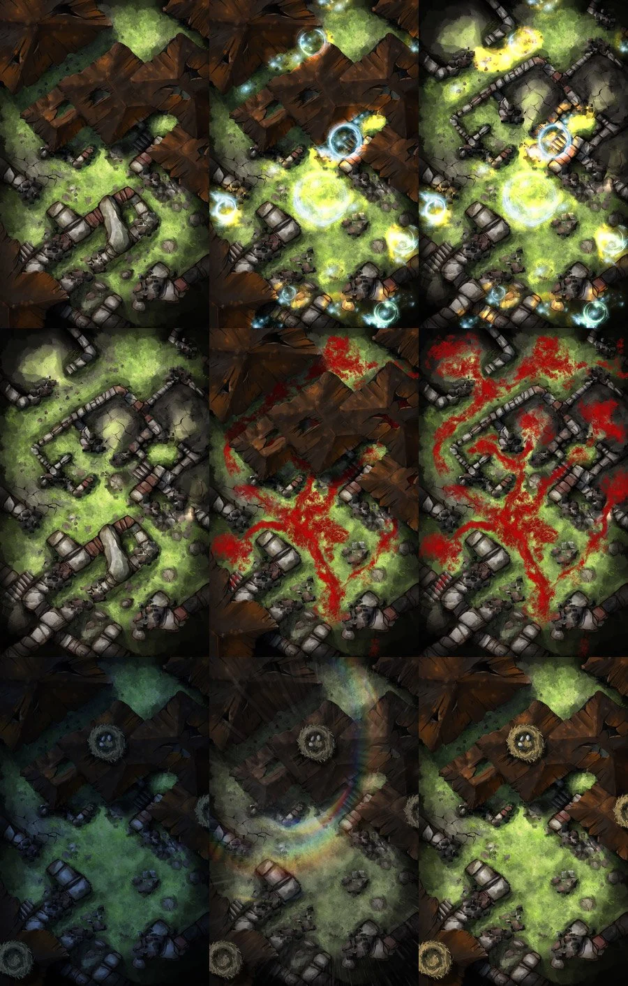 Water Arena Phased Battle Map — Domille's Wondrous Works
