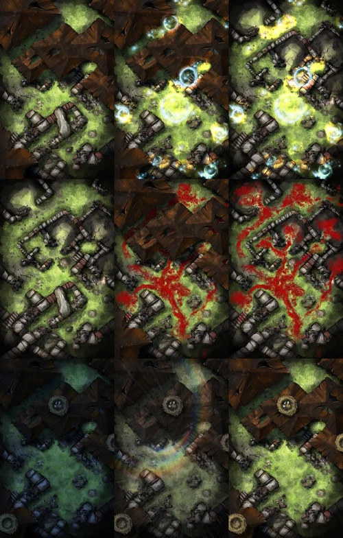 Water Arena Phased Battle Map — Domille's Wondrous Works