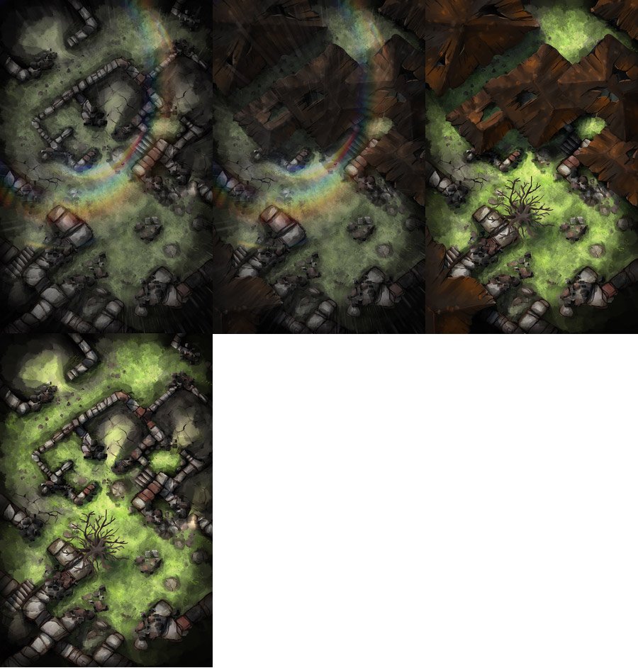 Water Arena Phased Battle Map — Domille's Wondrous Works