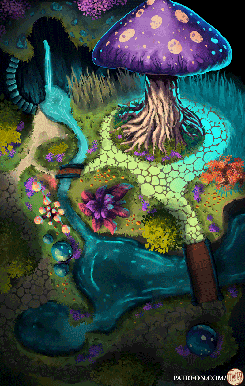 Forest of the Dead Battle Map — Domille's Wondrous Works