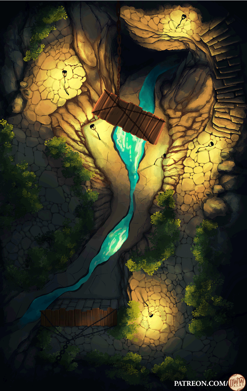 Fort Ruins Battle Map — Domille's Wondrous Works
