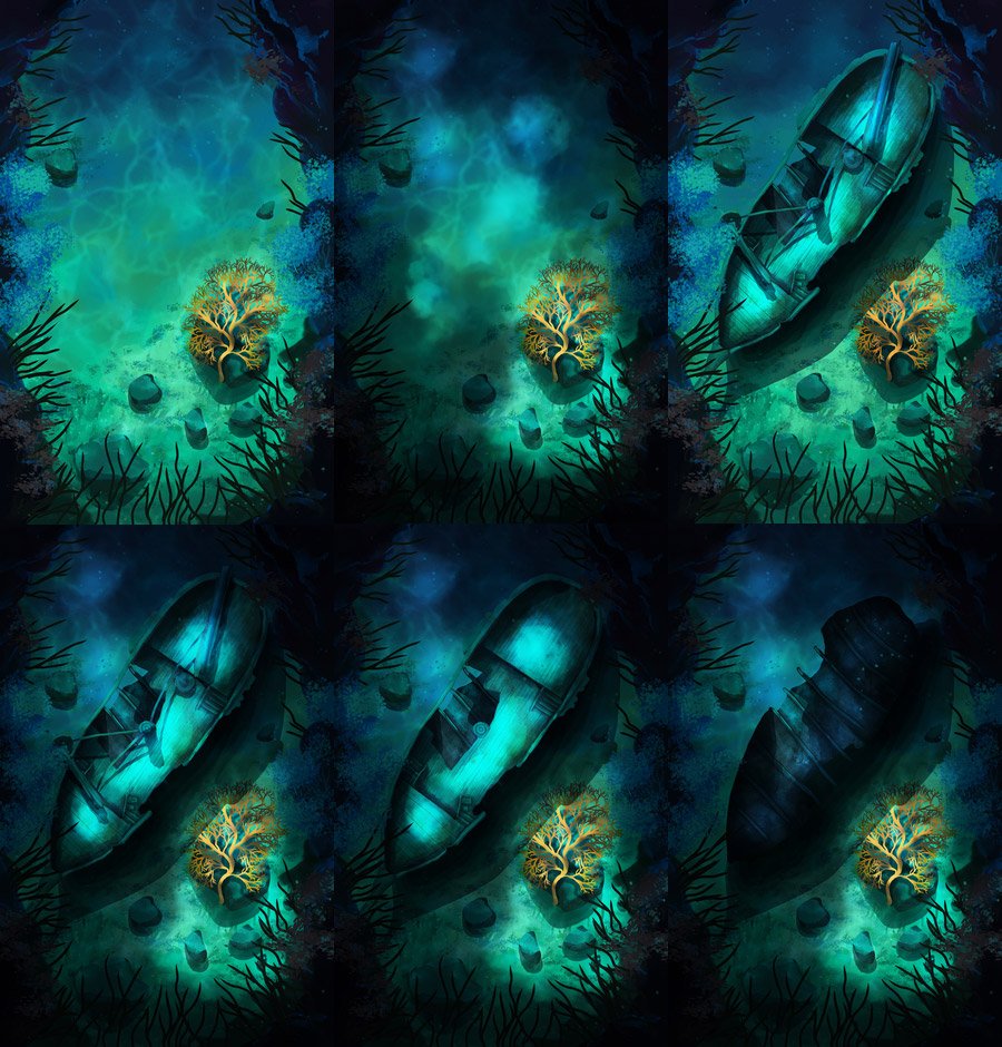 Water Arena Phased Battle Map — Domille's Wondrous Works