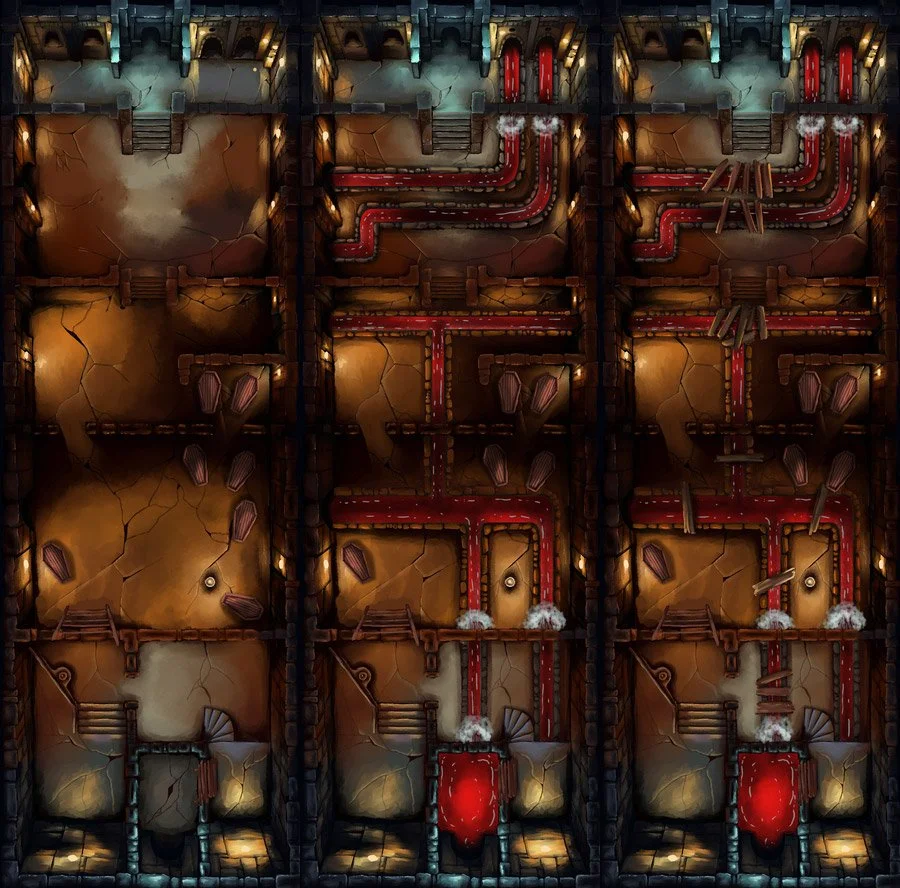 Water Arena Phased Battle Map — Domille's Wondrous Works