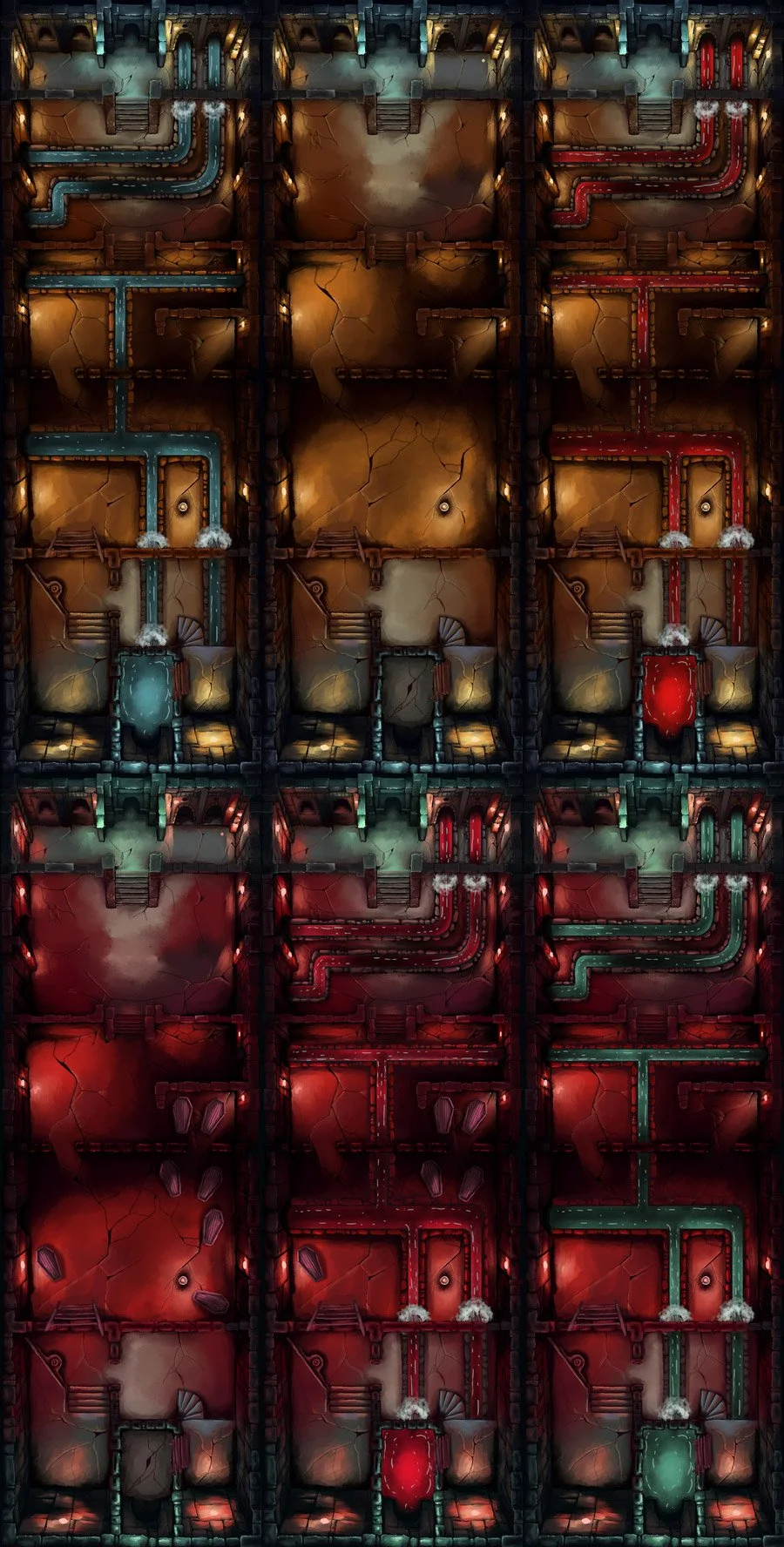 Water Arena Phased Battle Map — Domille's Wondrous Works