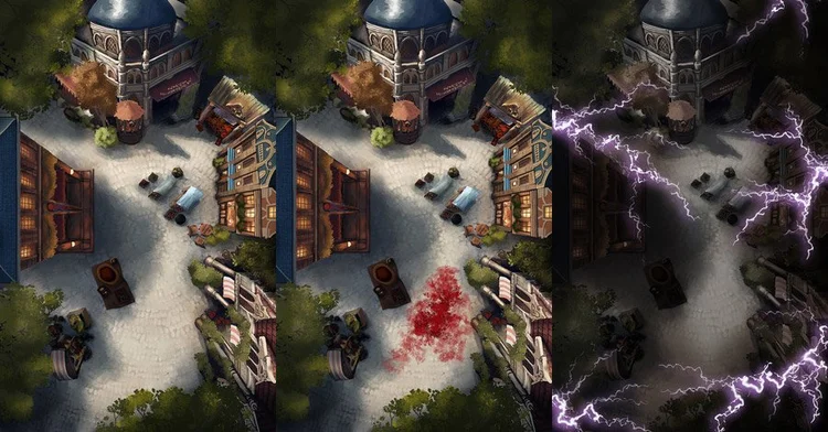 Water Arena Phased Battle Map — Domille's Wondrous Works
