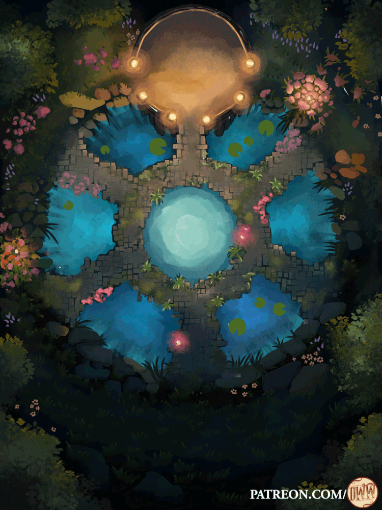 Mouth of a Cave Battle Map — Domille's Wondrous Works