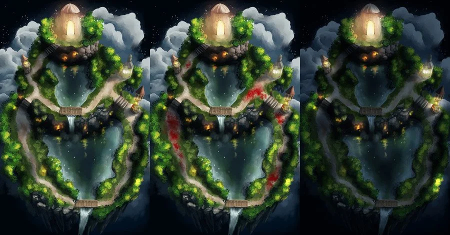 Mountain Village Battle Map — Domille's Wondrous Works