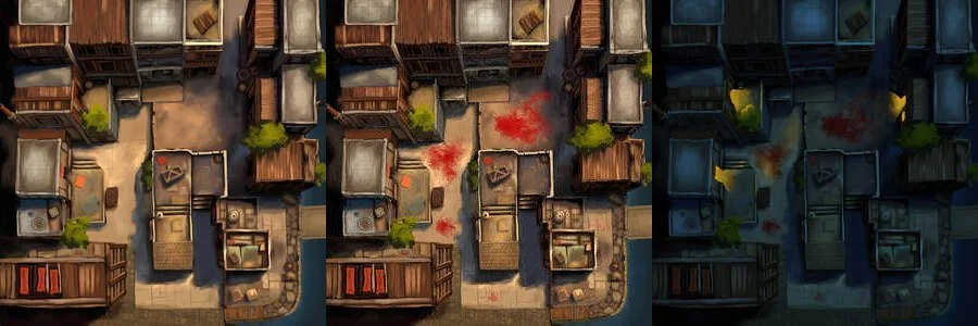 Swinging Bridge Phased Battle Map — Domille's Wondrous Works