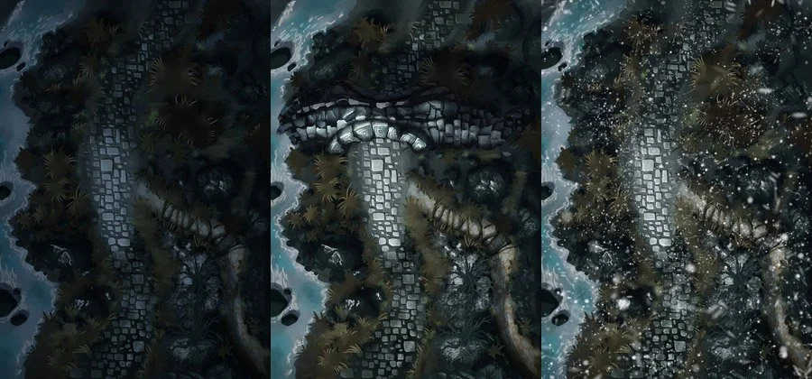 Dragon Skull Battle Map — Domille's Wondrous Works