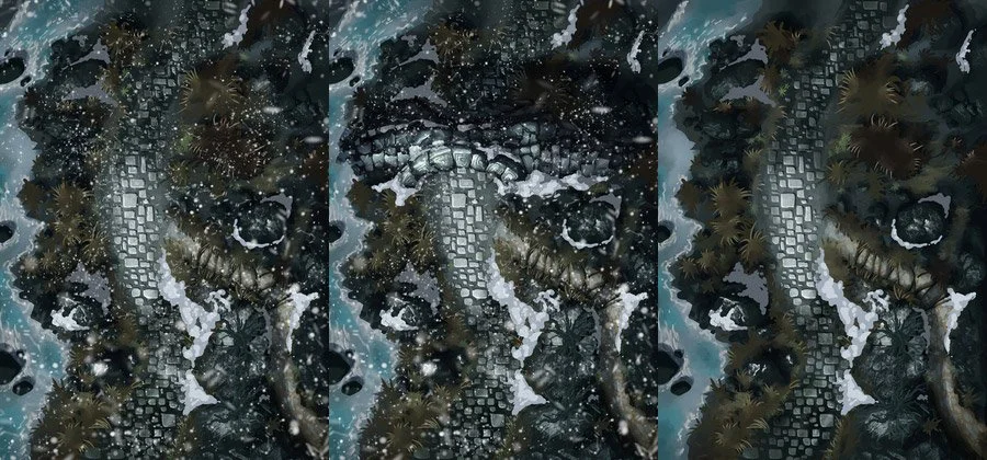Dragon Skull Battle Map — Domille's Wondrous Works